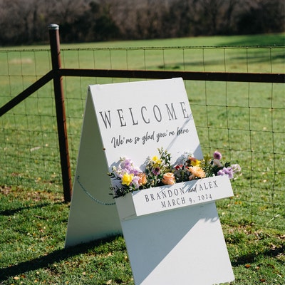 Flower Box Welcome Sign Download Instructions Vinyl - Etsy