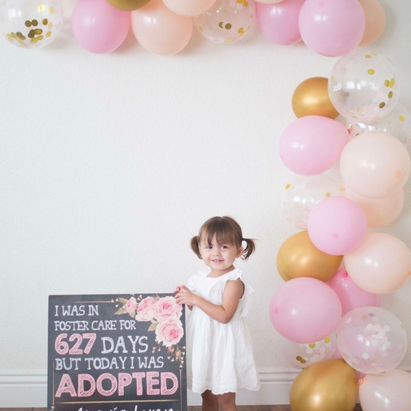 Adoption Announcement Sign, Adoption Photo Prop, Adoption Printable ...