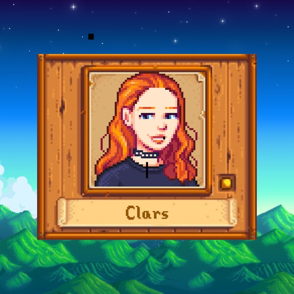 Custom STARDEW VALLEY Portraits, Personalized Stardew Valley Poster ...