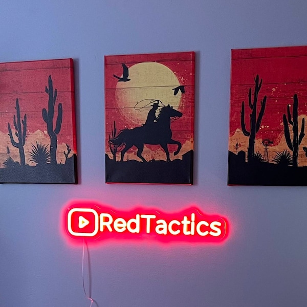 Custom Youtube Neon Sign, Youtuber Name Neon Sign, Custom Twitch Sign ...