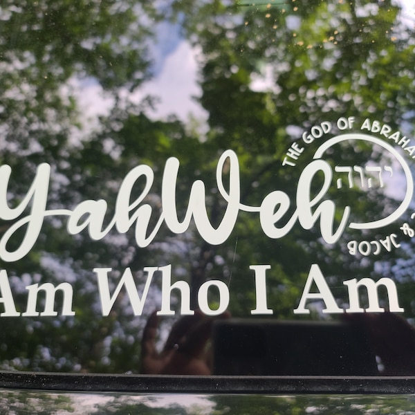 Yahweh Decal | Yahweh | God | God Decal | Religious Decal | Car Decal ...