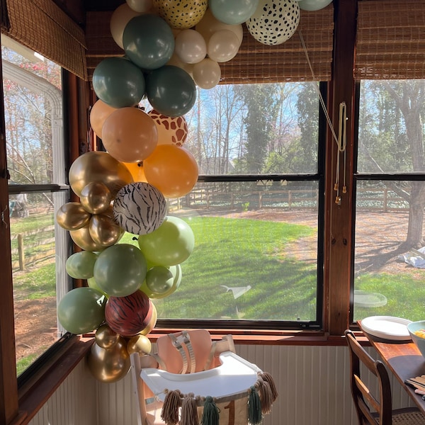 Safari Animal DIY Balloon Garland Kit | Safari Animal Theme Party ...