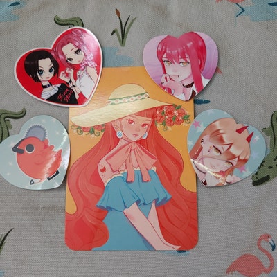 GG S2 Vinyl 6PC. Sticker Pack, Kawaii Cute Anime Girl Stickers, Mecha ...