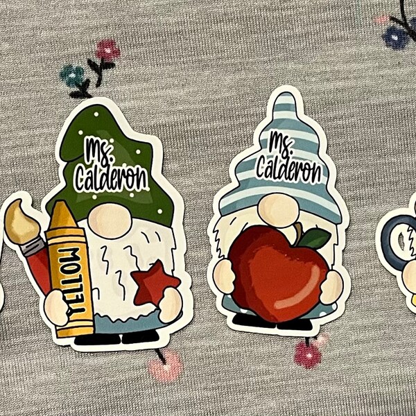 Back to School Gnomes Back to School Stickers Gnome Stickers Teacher ...