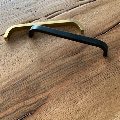 PREMIUM Black Modern Solid Brass Long Pull Bar Handles for - Etsy Canada