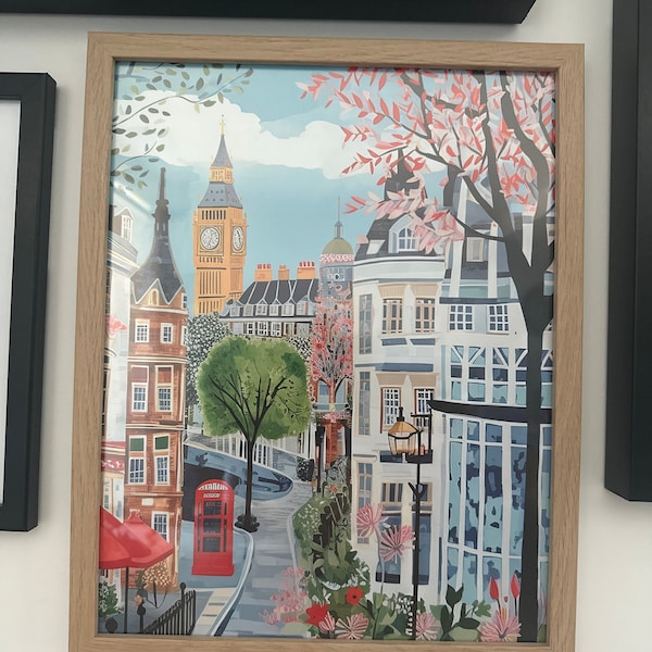 London Art Print, London Wall Art, England Art Print, London Poster ...