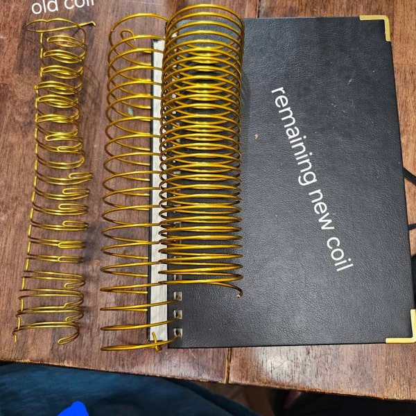 Spiral Binding Coil | 1 Inch | Metal | Gold/silver/white/black ...