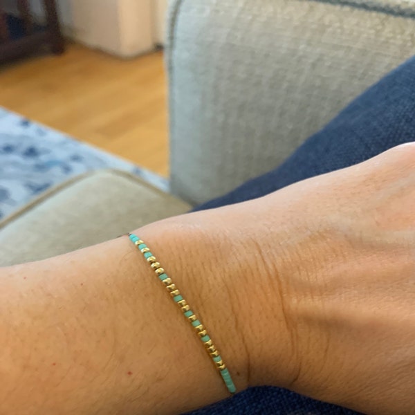 Gray Gold Bracelet, Thin Morse Code Bracelet for Women, Customized Gift ...