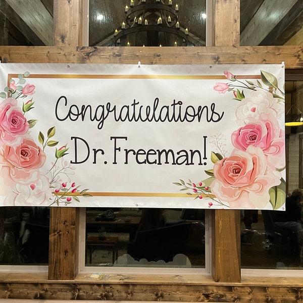 Boho Floral Bridal Wedding Congratulations Banner Wedding Bridal Shower ...