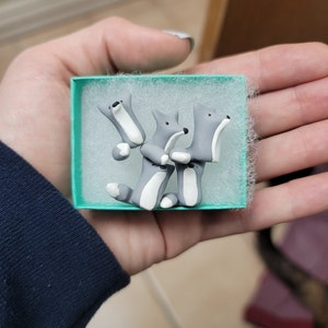 One Micro Mini Ghost Mini Ghost Polymer Clay Ghost - Etsy