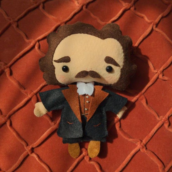 PDF PATTERN. Edgar Allan Poe Plush PDF Felt Pattern - Etsy