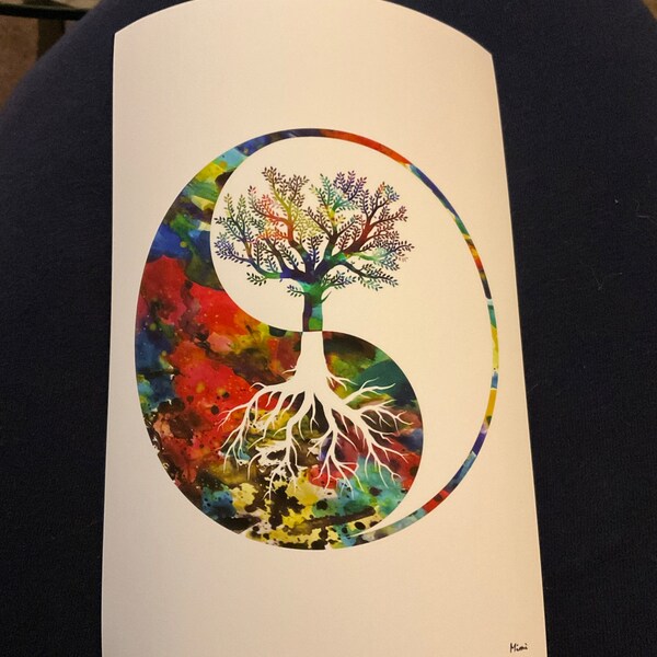 Tree of Life Symbol Watercolor Print Rooted Tree of Life Poster Tree ...