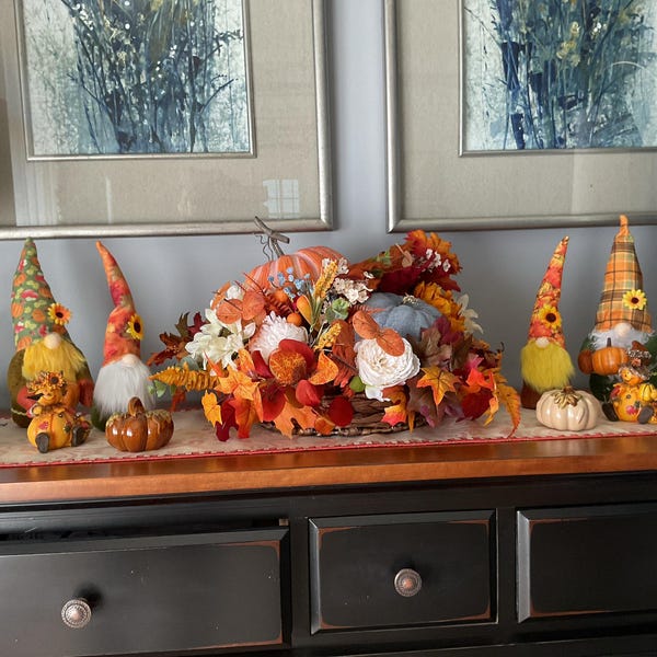 Large Fall Centerpiece, Centerpiece for Dining Table, Fall Table ...