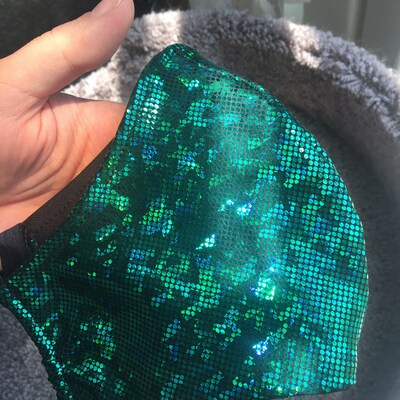 Face Mask 24 Colors Sparkling Spandex Face Mask Hands off Face - Etsy