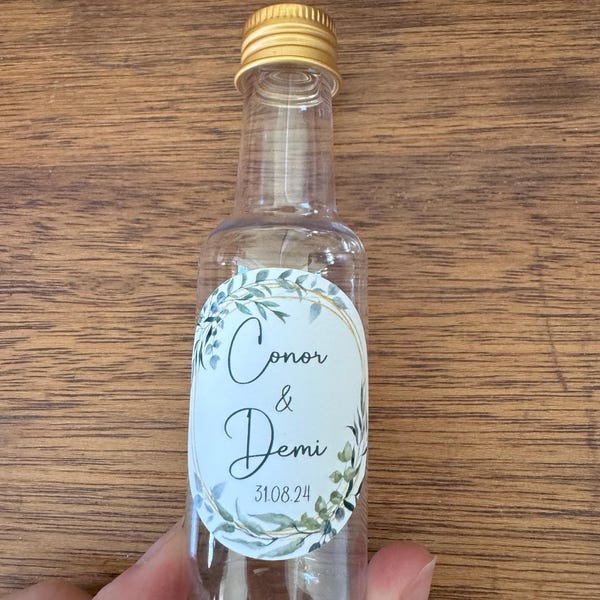 Custom Wedding Shot Bottle Mini Bottle for Alcohol Wedding Favour ...