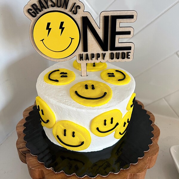 Bad Two the Bone Cake Topper | Birthday Party Decor | 2nd Birthday ...