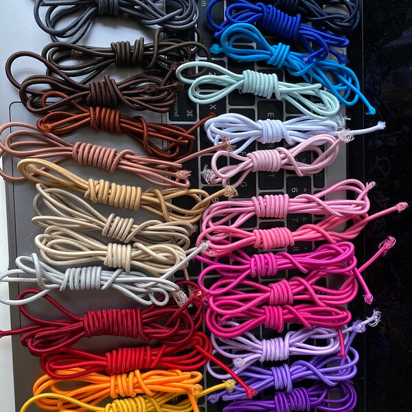 Pack of 30 Yards Heavy Stretch Round String Elastic Cord for Mask ...