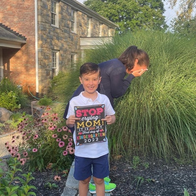 Stop Crying Mom Sign Printable First Day of Kindergarten Sign Photo ...