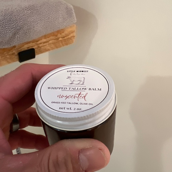 Grass-fed Whipped Beef Tallow Balm | Grass-finished Tallow Skincare ...
