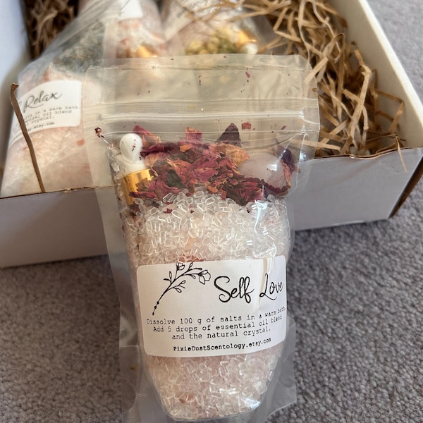 Spa Gift Set Relaxing Bath Salt Crystal Bath Salt Bath Salt Bath Salt ...