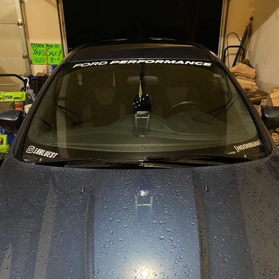 Ford Performance Windshield Banner With Choice of Sun Strip Visor - Etsy