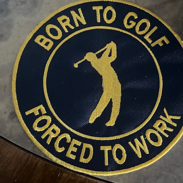 Custom Embroidered Patch - Golf Circle Patch - Personalize It! - Sew on ...
