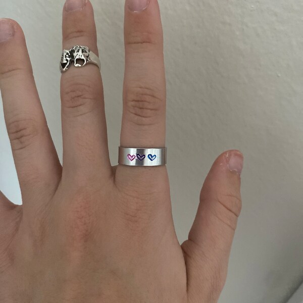 Custom Pride Flag Ring, Bisexual, Pansexual, Asexual, Trans, Gay ...