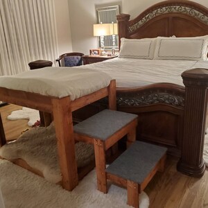 Unfinished Pet Ramp With Slats for Traction Wood Dog Ramp Pet Furniture ...