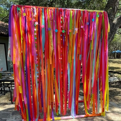 Fiesta Backdrop, Fiesta Decorations, Streamer Backdrop, Fringe Backdrop ...