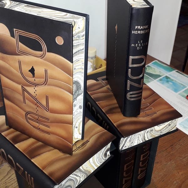 Frank Herbert - Dune Saga 6 Book Boxed, Complete Set, Leather Rebound ...