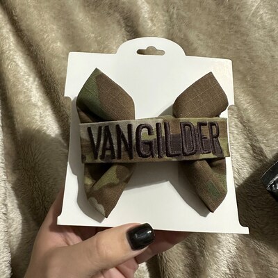Personalized Army ACU Nametape Bow Army Bow Deployment - Etsy
