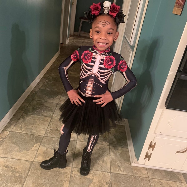 LADY DEATH Halloween Costume - KIDS Edition, Kids Full Body Skeleton ...