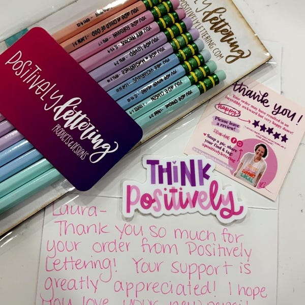 Hand Lettering Bundle, Learn Lettering Bundle, Beginner Lettering Kit ...