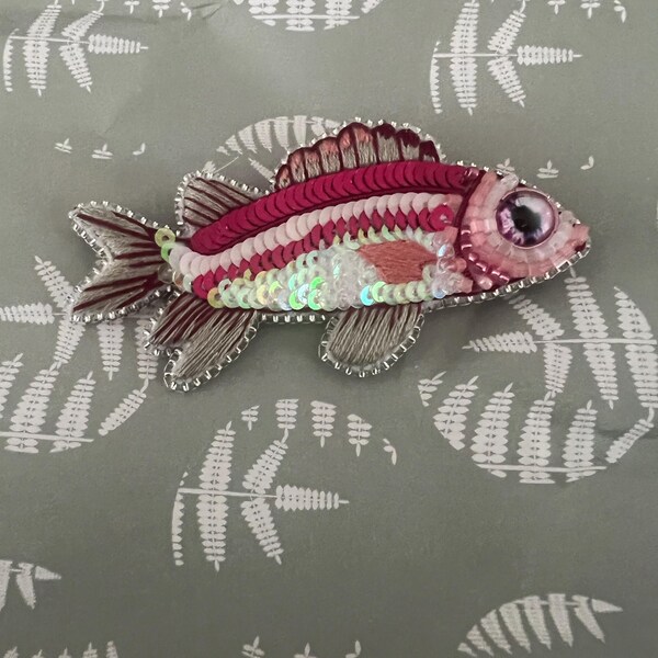 Embroidered UFO, Alien Brooch, Beaded Brooch, Flying Object, Alien ...