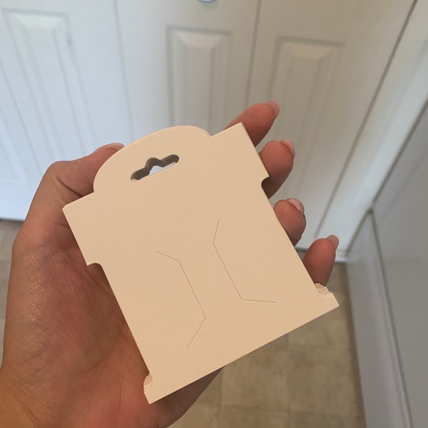 Hair-bow Display Cards Solid White Blank Small 50pcs - Etsy