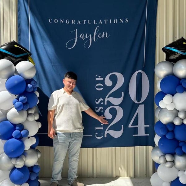 Class of 2025 Custom Graduation Party Banner Backdrop, Personalized ...