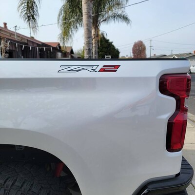 Z60 High Performance Decals Sticker Fiber Carbono Silverado Truck set ...