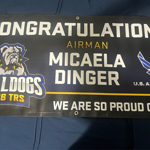 326 TRS Bulldogs Air Force Graduation Banner - Etsy