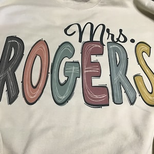 Block Letters, Colorful Doodle Alphabet, PNG Bundle, Doodle Sublimation ...