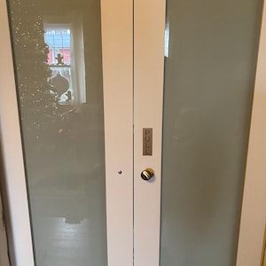 Pair - PUSH and PULL Engraved Vertical Door Plaques Signs With Adhesive ...
