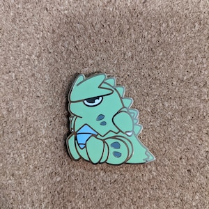 Grumpy Lizard Tyranitar Enamel Pin - Etsy