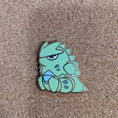 Grumpy Lizard Tyranitar Enamel Pin - Etsy