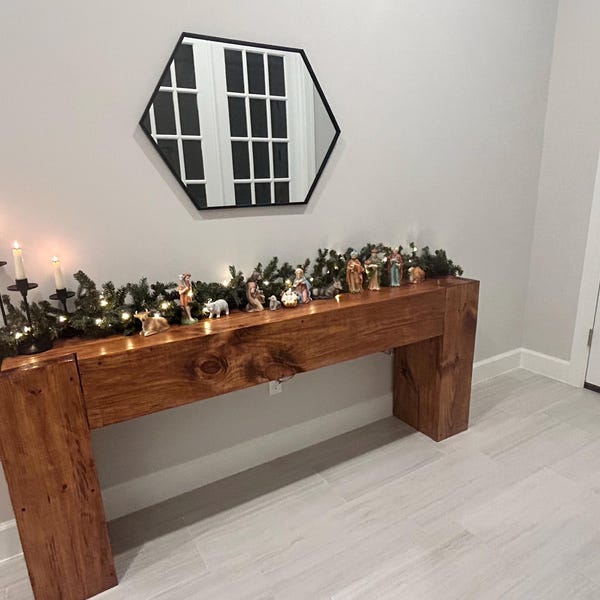 Modern Rustic Console Table - Etsy
