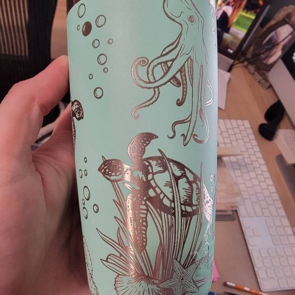 Octopus & Turtles Laser SVG Wrap for 20oz and 30oz Tumblers - Etsy