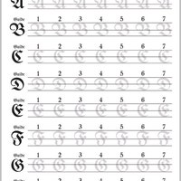 Modern Gothic Calligraphy Practice Sheets for Adult | Alphabet Tracing ...