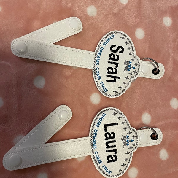 Mouse Ear Strap | Personalized Ear Saver | Ear Fob | Cast Member Badge ...