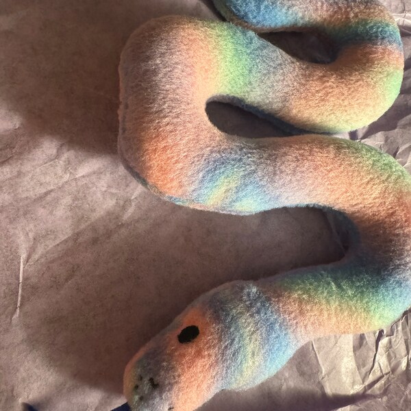 Ball Python Pastel Watercolor Snake - A Plushie Stuffed Animal Friend ...
