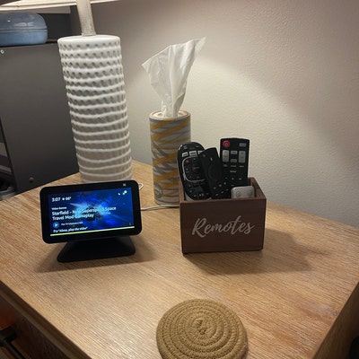 Farmhouse Remote Caddy, Farmhouse Decor, Wooden Organizer, Remote ...