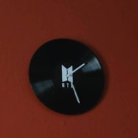 Vinyl Record Wall Clock 12 LP With Record Player Tonearm Style Clock ...