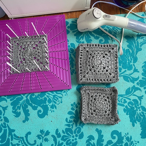 3D Printed Crochet Blocking Board | Sizes up to 12" | Large Crochet ...